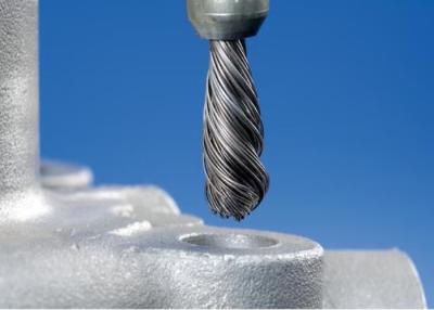 Chine Solid Shank Single Twist Wire End Brush 10mm OD for Rust Paint Removal Tools à vendre