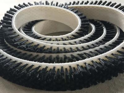 Cina Flexible Black Color Nylon Bristle Conveyor Belt Cleaning Brush for Machine in vendita