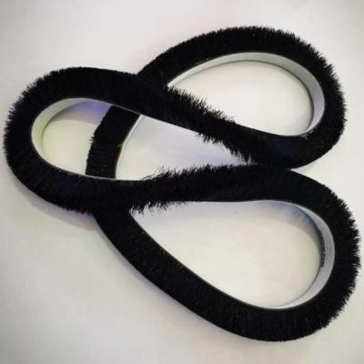 Cina Flexible Black Color Nylon Bristle Conveyor Belt Cleaning Brush for Machine in vendita
