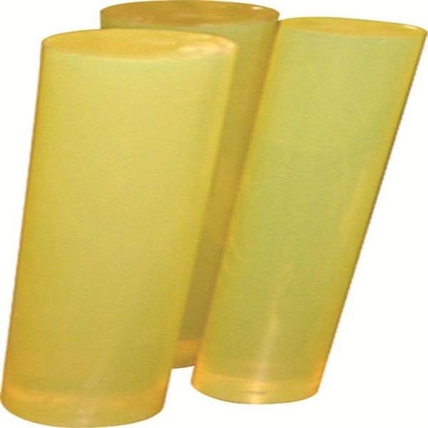 Quality 65-95 A Hardness Polyurethane PU Rod Round Bar Solid Yellow Color for sale