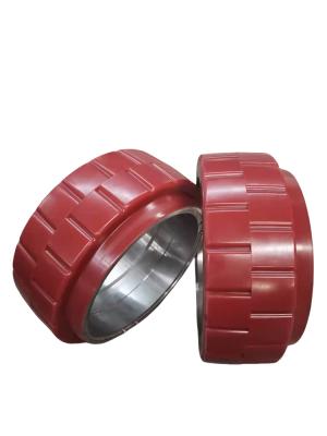 China PU Coated Wheels with Precision Ball Bearings for Smooth Operation in Custom Colors and Black Finish for sale