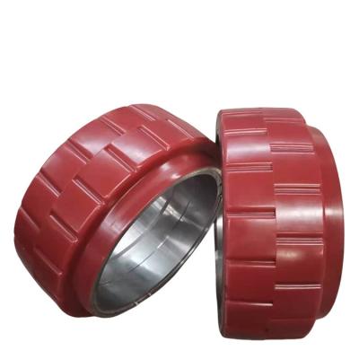 China Polyurethane industrial rodas pesadas 95 A Hardness Shore resistente à corrosão à venda