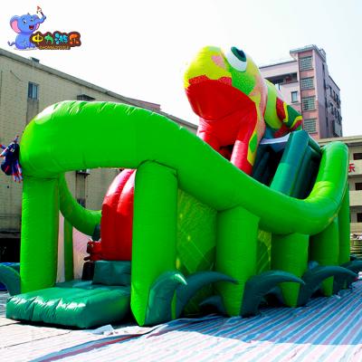 China Anti Wear Inflatable Water Slide Jumping Castle UV Resistant Custom for sale