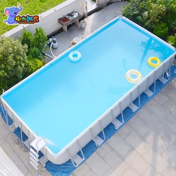 Quality OEM Portable Steel Frame Swimming Pool For Adult Waterproof for sale