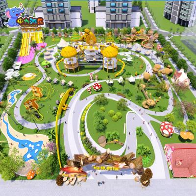 China Squirrel Theme Large Amusement Equipment Rides Children's Outdoor Play Area for sale