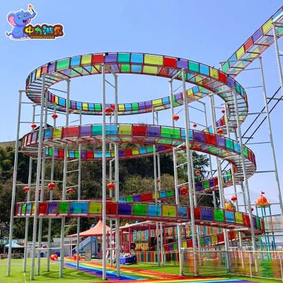 China Customization Amusement Park Glass Water Slide Outdoor Amusement Equipment for sale