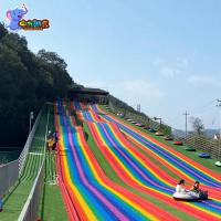 China Customization Outdoor Large Amusement Equipment Rainbow Slide for sale