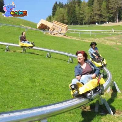 China Customization Outdoor Adventure Amusement Equipment Single Track Roller Coaster for sale