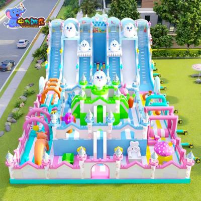 China Large Inflatable Bouncy Castle Inflatable Obstacle Course Bounce House for sale