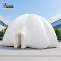 China Portable White Inflatable Geodesic Dome Tent Lightweight Odorless OEM for sale