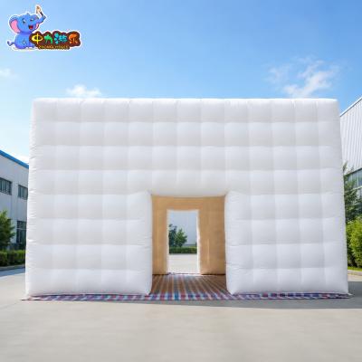 China White Rectangle Airdome Inflatable Tents For Outdoor Event Camping UV Resisstant for sale