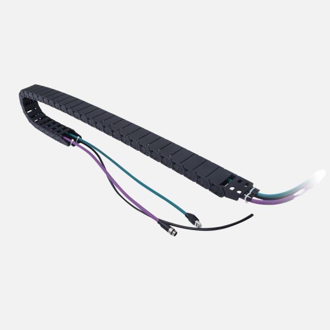 Industrial application of plastic cable drag chain