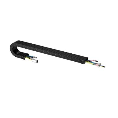 China Full Openable Nylon Cable Drag Chain , CNC Cable Track Chain Black Color for sale
