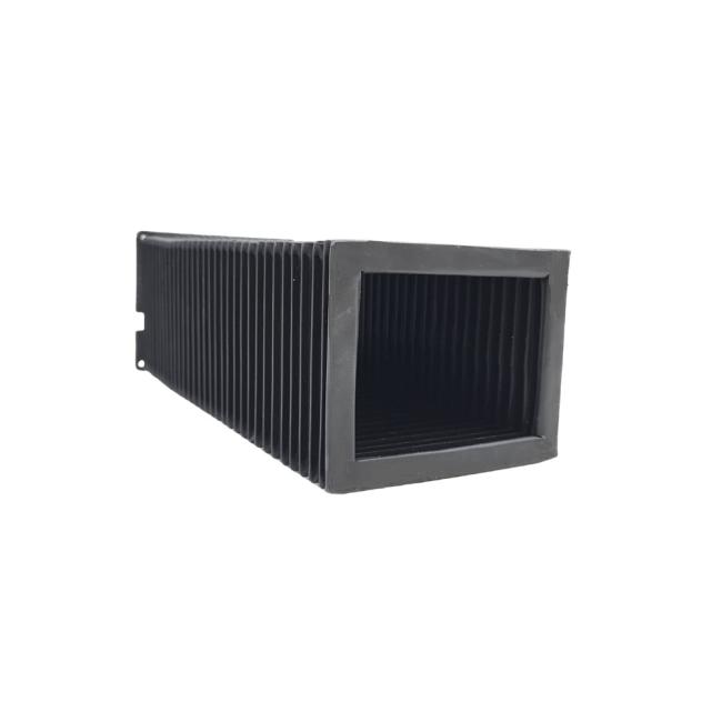 Black PVC Bellows Cover in extended position
