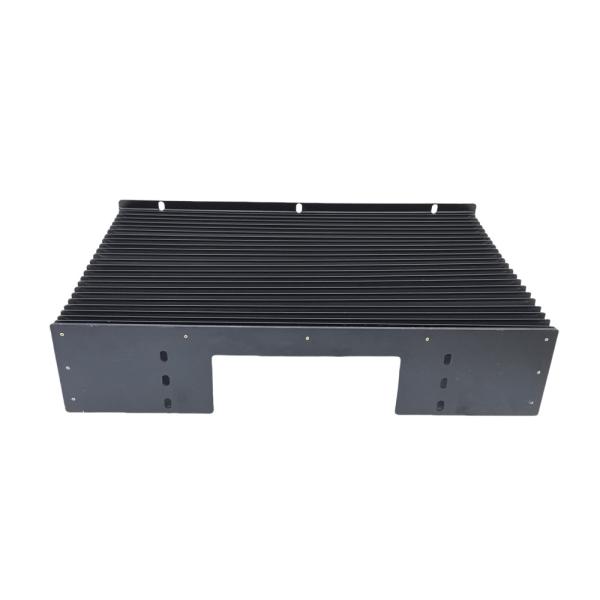 Quality Black Rotary Machine Bellow Cover Accordion Bellows Covers UV Resistance Foldable for sale
