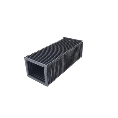 China Black Color Protective Bellow Dust Cover Plastic Telescopic Bellow Cover Customised for sale