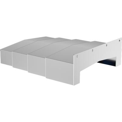China Dustproof Stainless Steel Bellow Cover Telescopic Steel Cover For CNC Machine for sale