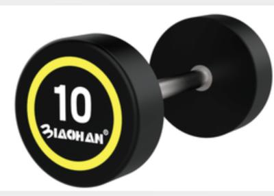 China 2kg - 30kgs Gym Fitness Dumbbell / Gym Accessory PU Dumbbells For Commercial Clubs à venda