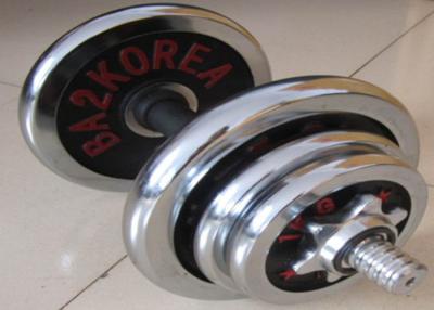 중국 Multi Layer Steel Gym Fitness Dumbbell Black / Silver Color Steel Dumbbell By CR Plating 판매용