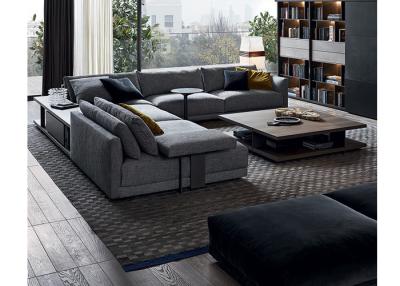 Cina Stile moderno stabilito del sofà di legno a forma di L semplice commerciale della mobilia in vendita