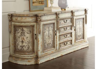 Cina Gli armadi da cucina di legno scolpiti mano di lusso progettano la mobilia del grado commerciale in vendita