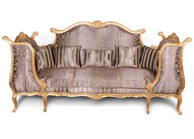 Cina Strato di legno della struttura dell'alta di lucentezza di re Traditional Sofas mobilia del salone in vendita
