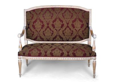 Cina Sofà reale di Seaters Loveseat della mobilia due della camera da letto di legno solido in vendita
