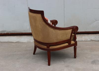 Cina Legno e mobilia comodi della caffetteria del tessuto, poltrona della tappezzeria in vendita