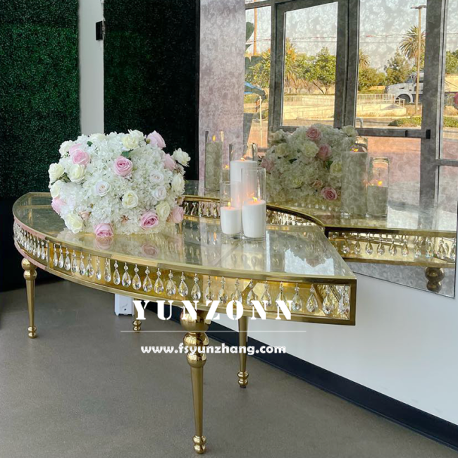 Hot Selling Serpentine Transparent Glass Top Crystal Stainless Steel ...
