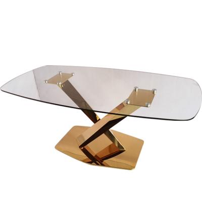 China Stainless Steel Frame Modern Marble Dining Room Table Luxury Dinning Table Set for sale