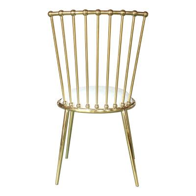 China Elegant Simple Wedding Chairs 201 Stainless Steel Frame For Banquet Hall for sale