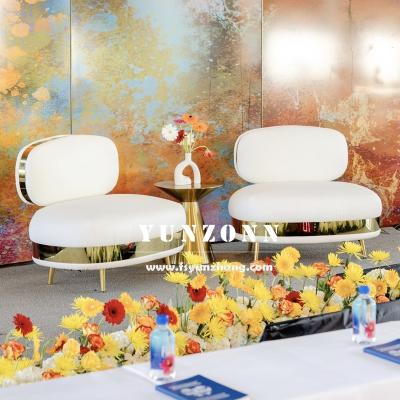 China High Standard Modern Design Sofa Set with Stainless Steel Frame and Velvet Fabric for Living Room for sale