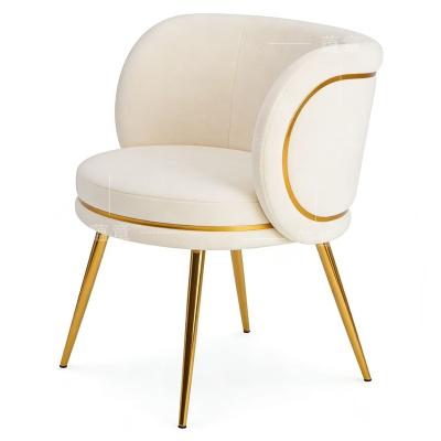 China Modern Luxury Wedding Discount Stainless Steel Stackable Gold Wedding Leisure Chair for sale