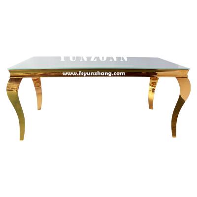 China Luxury Modern Rectangle Dining Table Classic Design with Adjustable Feature for Home Apartment Hotel Outdoor Banquets Events for sale