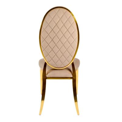 China Modern Style Wedding Dining Chairs Stainless Steel and Velvet Hotel Chairs Stackable Elegant Chairs for sale