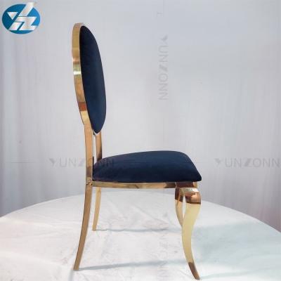 China Unique Back Wedding Banquet Chair  Black Kitchen And Dining Chairs With Velvet Upholstery for sale