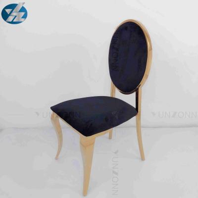 China Unique Back Wedding Banquet Chair  Black Kitchen And Dining Chairs With Velvet Upholstery for sale