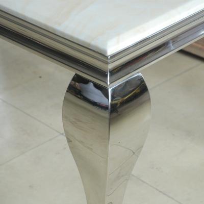 China European Silver Wedding Banquet Tables 150X90X75 Dining Room Table for sale