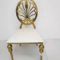 China OEM de aço inoxidável W50xD65xH92cm da cadeira do casamento do ouro luxuoso elegante à venda