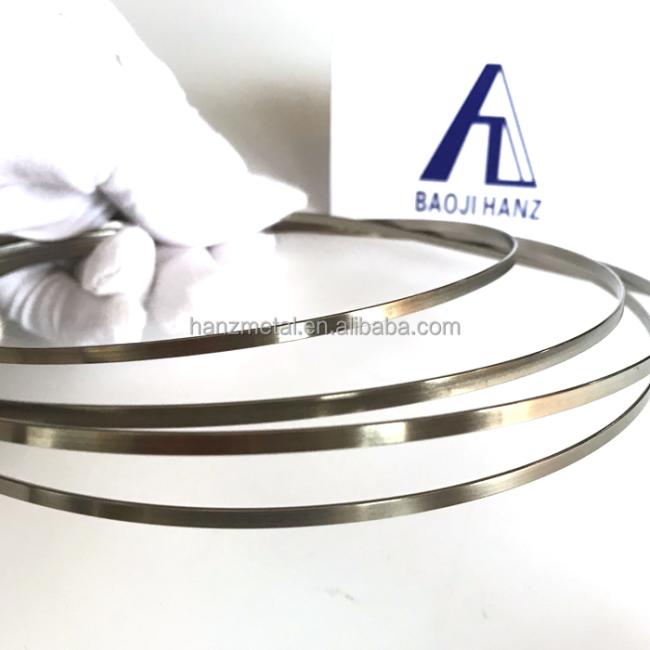Nitinol flat wire Superelsatic nitinol shape memory alloy flat wire in spool price per kg