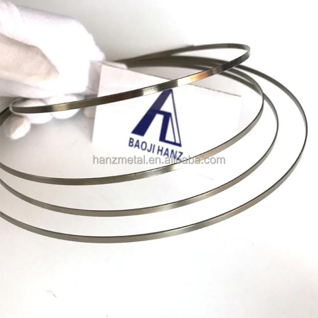 Nitinol flat wire Superelsatic nitinol shape memory alloy flat wire in spool price per kg