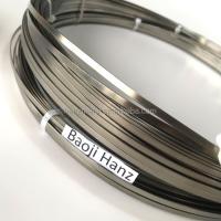 Quality High quality 0.5x10mm nitinol flat wire shape memory alloy wire for medical for sale