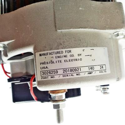 Cina Alternatore 24V 100A QSK 3975140 del generatore di Cummins 3026259 pezzi di ricambio diesel del generatore in vendita