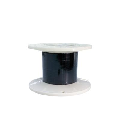 China 0.100×1.000mm Black Flat Copper Wire AIW Polyamide Imide Coating Wire Class 220 for sale