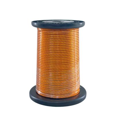 China 0.070mmX1500 Paper Covered Wire Square Compressed Film Insulated Litz Wire for sale