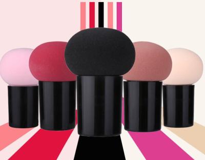 China face makeup sponge cute mushroom head cosmetic dry & wet dual purpose powder puff large with tamp box package for sale