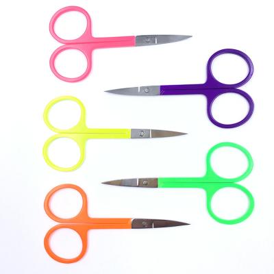 China beauty tools portable stainless steel curve profesional eyebrow scissors for sale