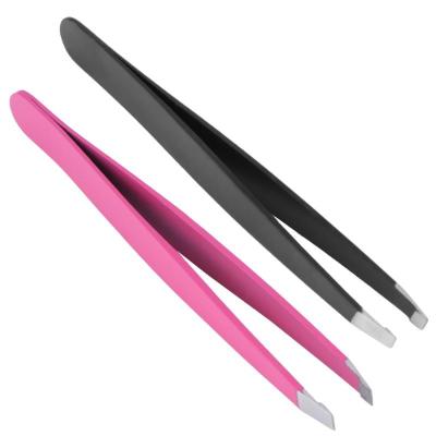 China Eyebrow Tweezers Stainless Steel Face Hair Cosmetic Beauty eyelash tweezers Makeup Tools Eyebrow Trimmer for sale