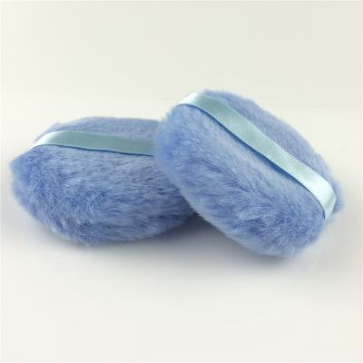 China Multi purpose makeup soft cotton fluffy powder puff with strap for sale