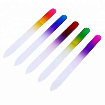 China Custom Printed Crystal Nail File /Double Side Glass Nail File for sale